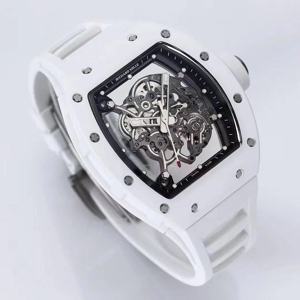 Br Richard Watch RM055 เคสเซรามิกสีขาว RMUL2 Integrated Movement Double ...