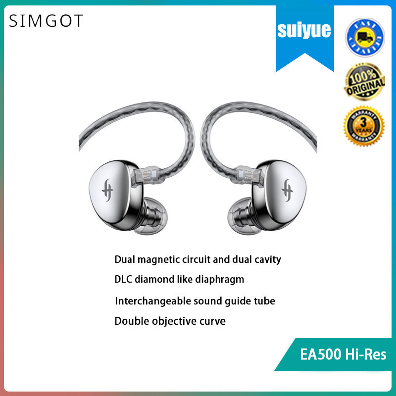 Simgot EA500 Hi-Res In Ear Monitor หูฟังพร ้ อมสายที ่ ถอดออกได ้ ...