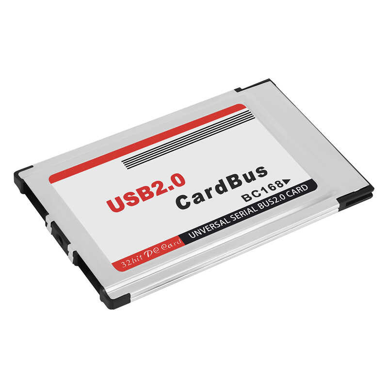 PCMCIA To USB 2.0 Cardbus Dual 2 Port 480M Card Adapter For Laptop PC ...