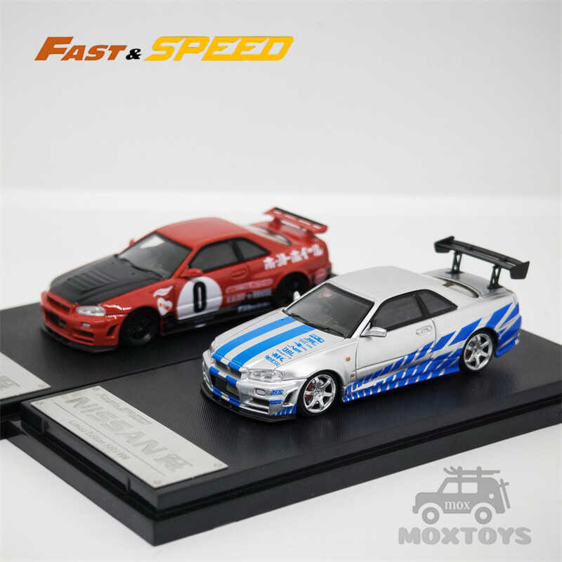Fast Speed FS 1 Skyline GT-R R34 5 FNF limited999 รถโมเดล Diecast ...