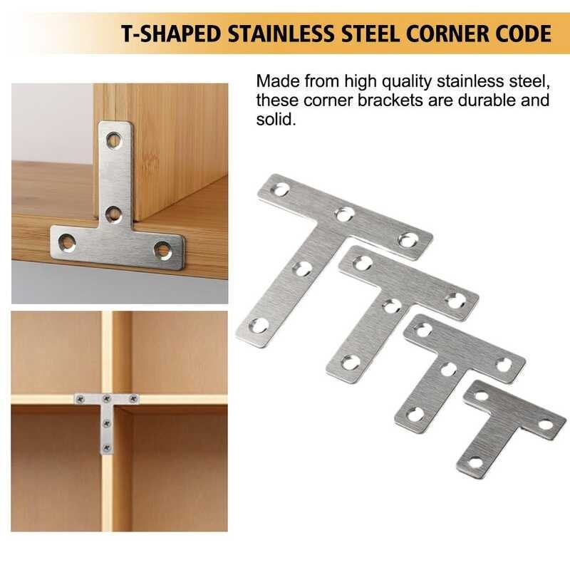 สแตนเลสสตีล T-Angle Bracket ซ่อมสเปค Connection Fastener Angle Plate ...