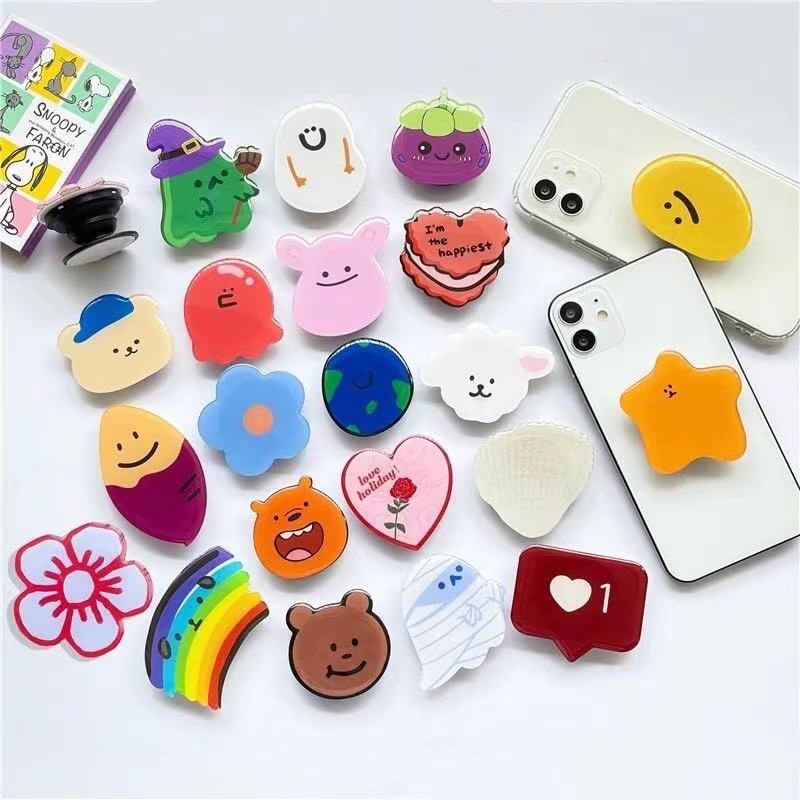 ที่วางโทรศัพท์แบบพับได้อะคริลิคการ์ตูน 3D น่ารัก Pop Up Bracket ที่วาง ...