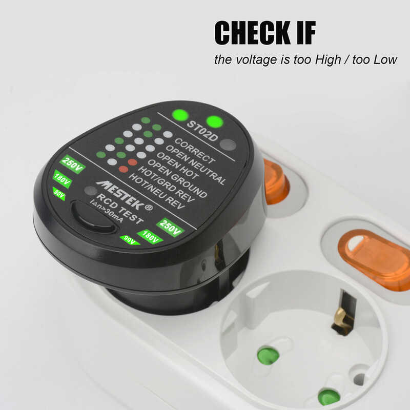 RCD MESTEK Advanced Electric Socket Tester เครื่องทดสอบขั้วไฟฟ้า ...
