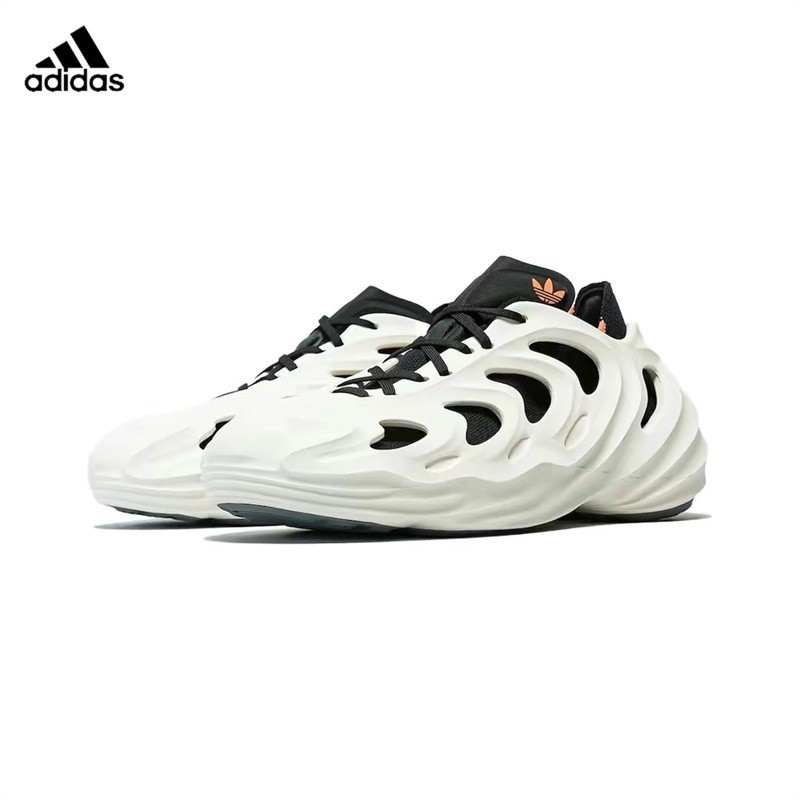 Adidas AdiFOM Q Hole สีเทาสีขาวสีดำทั้งหมด Beige ผ้าใบผู้ชายผู้หญิงพ่อ ...