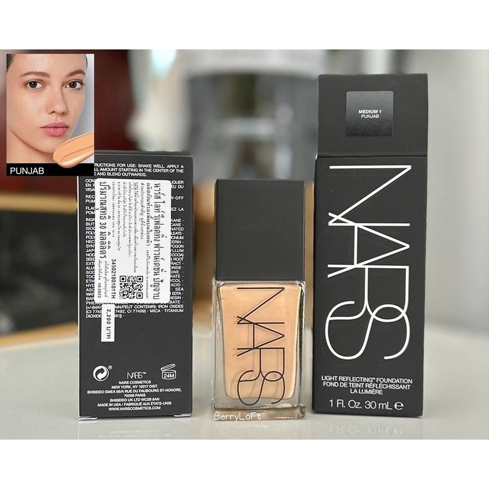♞,♘ฉลากไทย NARS Light Reflecting Foundation 30 ml. สี Punjab | Shopee Thailand