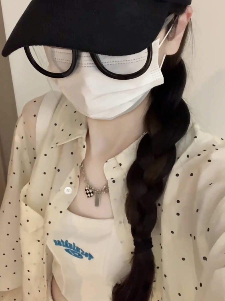 แจ็คเก็ตป้องกันแสงแดดผู้หญิง ลายจุด ยาวกลาง สไตล์เกาหลีใหม่ เสื้อเชิ้ต ...