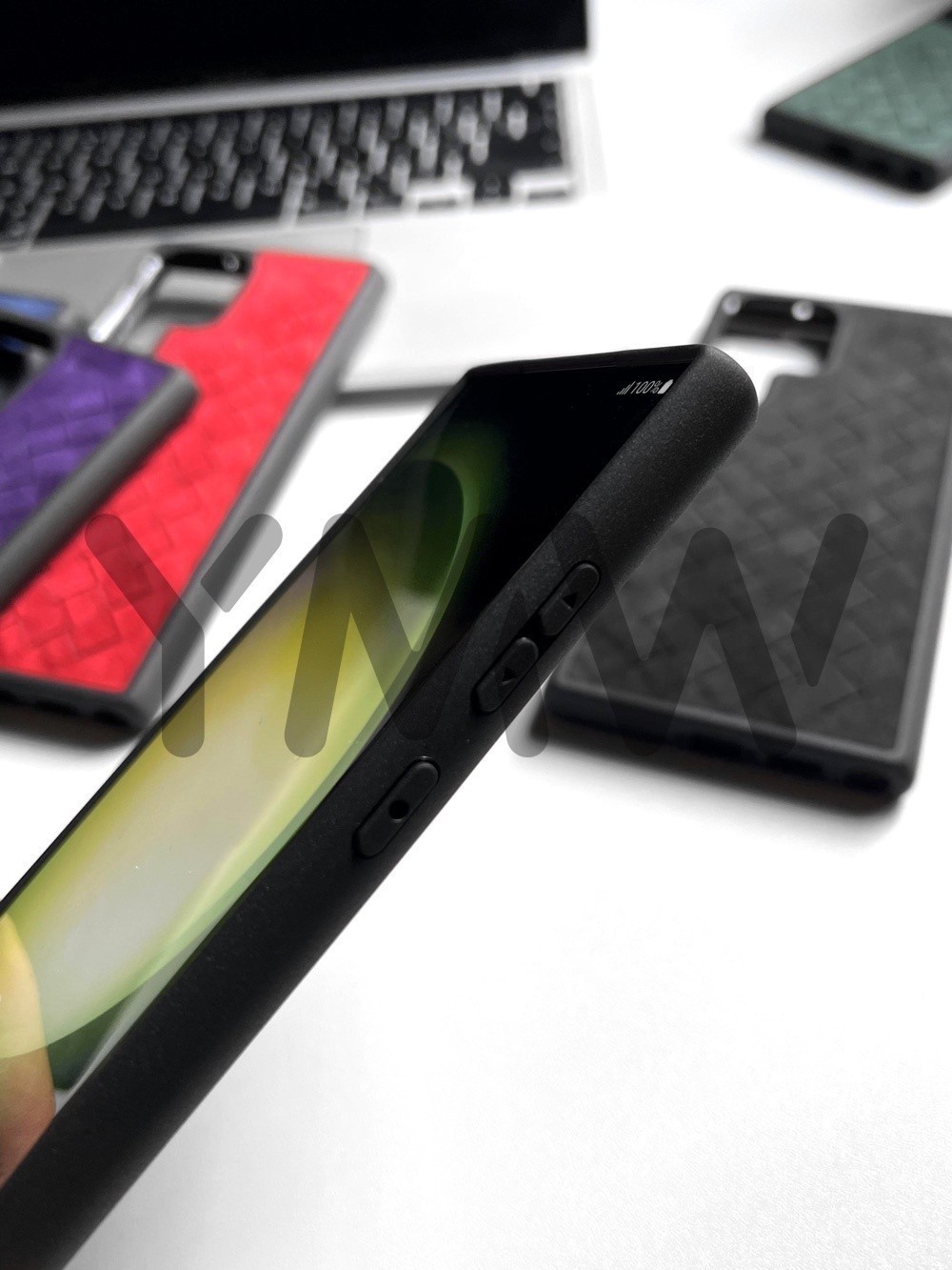 Alcanta สานสําหรับ Samsung Galaxy S23 Ultra S24 S22 S21 S20 FE Note20 ...