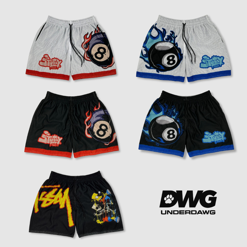 Stussy Above The Knee Mesh Sublimated Shorts Unisex | Shopee Thailand