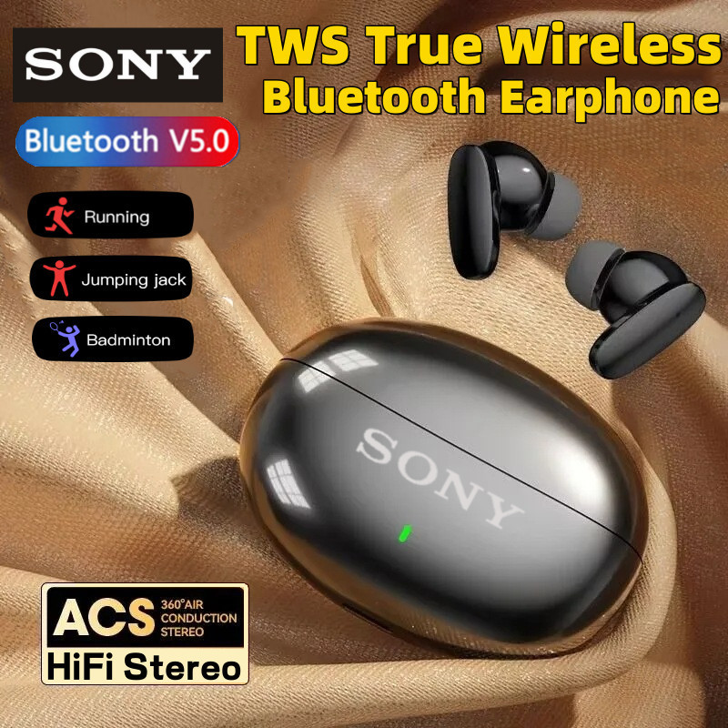 Sony TWS หูฟังบลูทูธ True ชุดหูฟังไร ้ สายในหูฟัง Touch Control ชุดหู ...