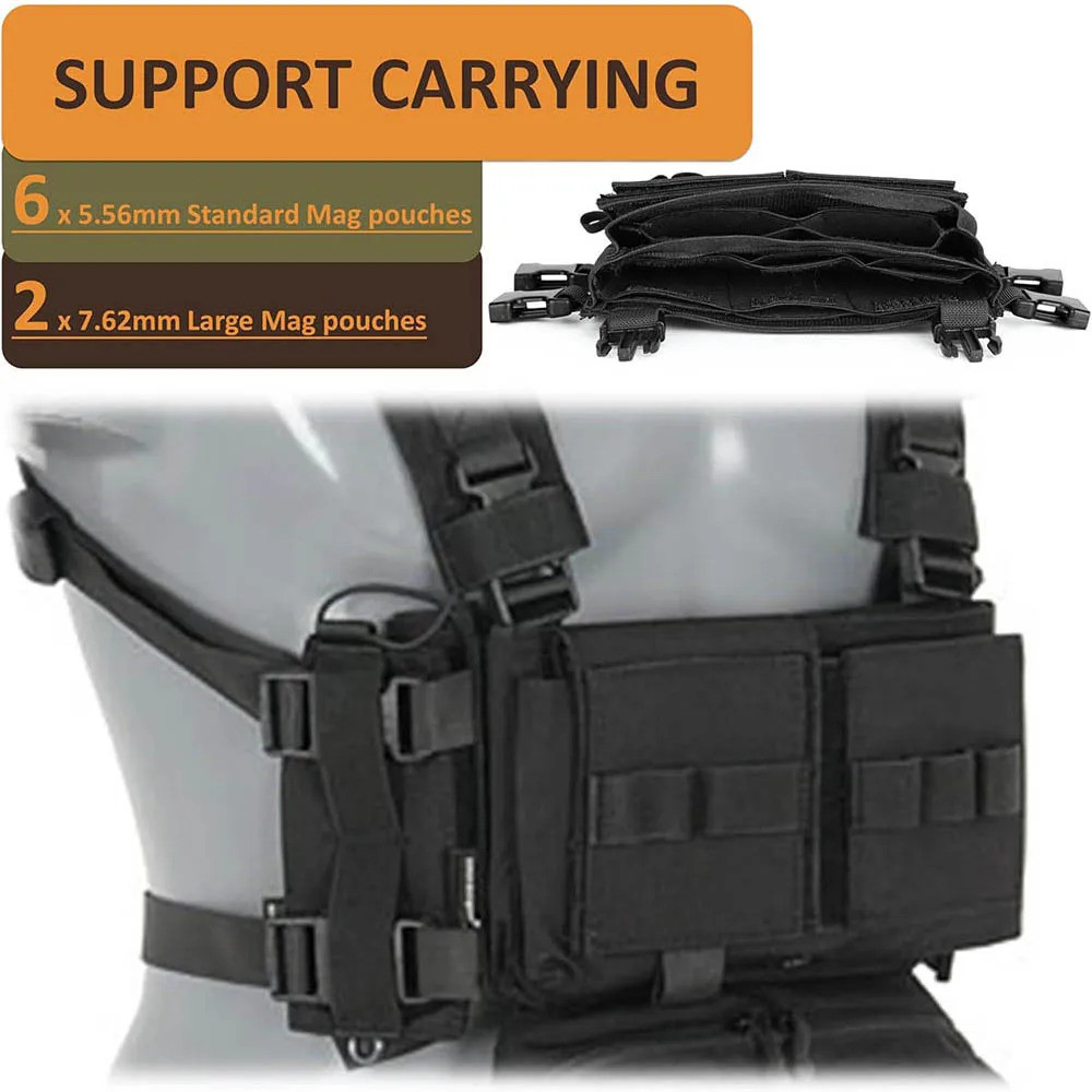 Chest Rig Multifunctional CS Field Molle Dangler Pouch Camouflage ...
