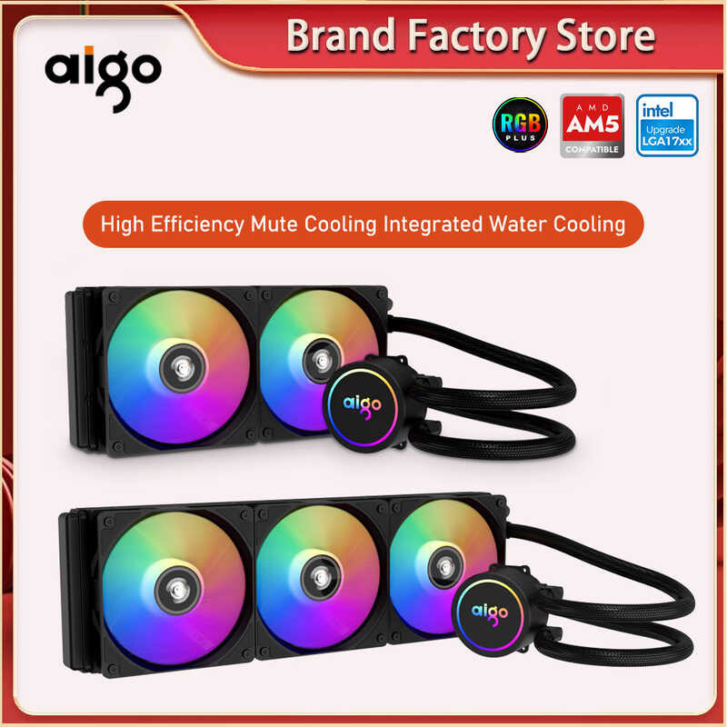 Aigo 120/240/360 Cooler Radiator Pc Computer Case Fan CPU Integrated ...