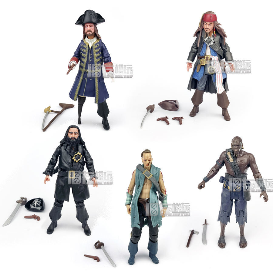 Jakks Pirates of the Caribbean 12.5cm Action Figure Captain Jack Pirate ...