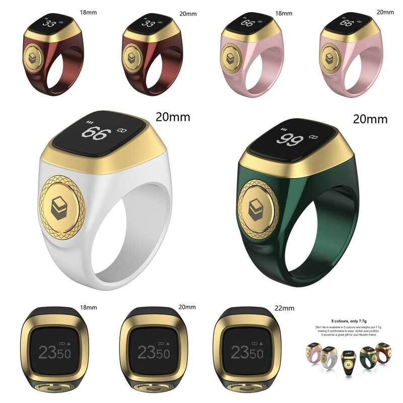Tasbih ruyifang Smart Tally Counter Ring for Muslims Zikr Digital ...