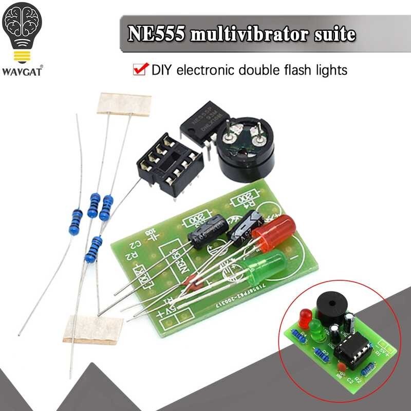 Ne555 Multivibratorชุดne555pคงที่-วงจรdualแฟลชการฝึกอบรมdiy Makerนักเรียนlab | Shopee Thailand