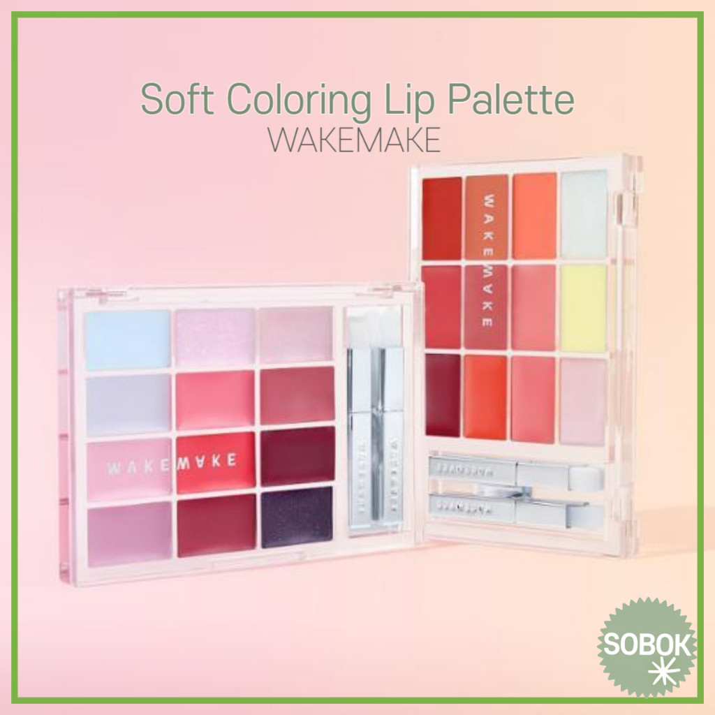 [WAKEMAKE] Soft Coloring Lip Palette ลิปพาเลท ลิปทินท์ แบบนิ่ม 3 สี | Shopee Thailand