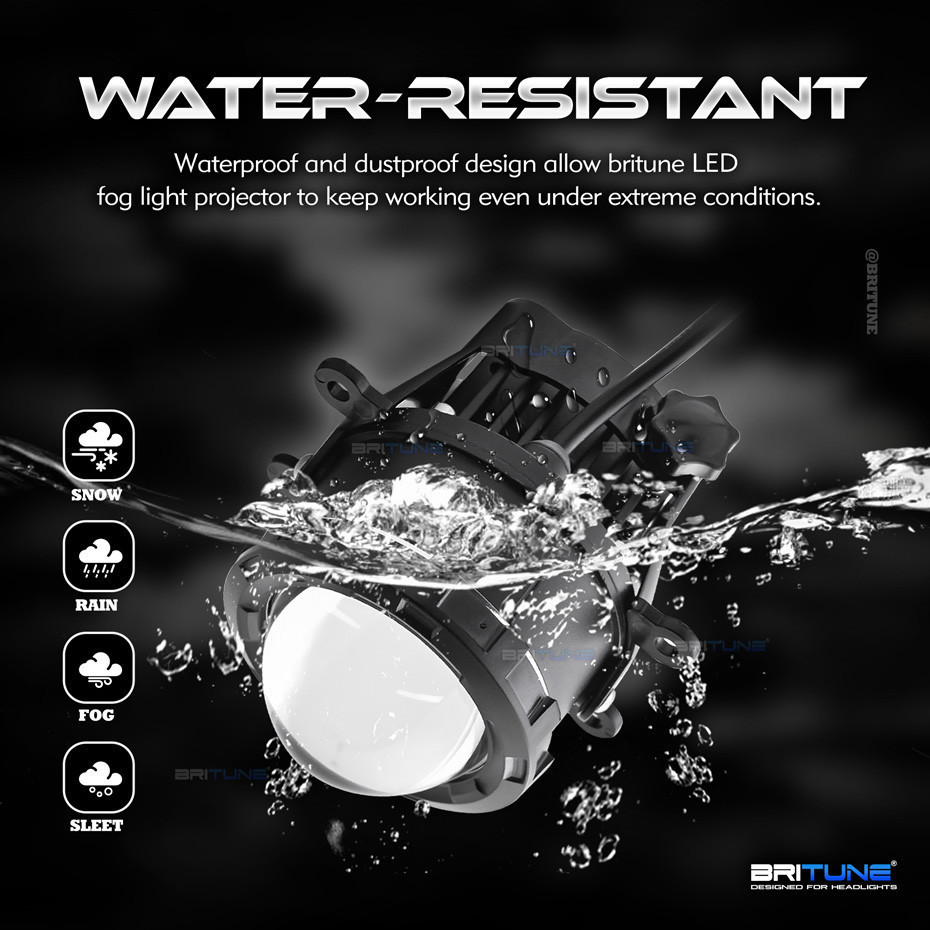 Low Beam LED 3 นิ้วหมอกโคมไฟสําหรับ Ford Focus MK2 MK3/Fiesta/Ranger/S ...