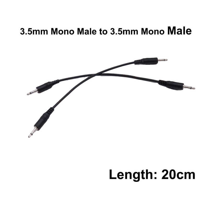"Ts 2Pcs 3.5มม.1/8 ชายปลั๊ก Mini Plug ชาย Monaural Mono Audio Cable 20 ...