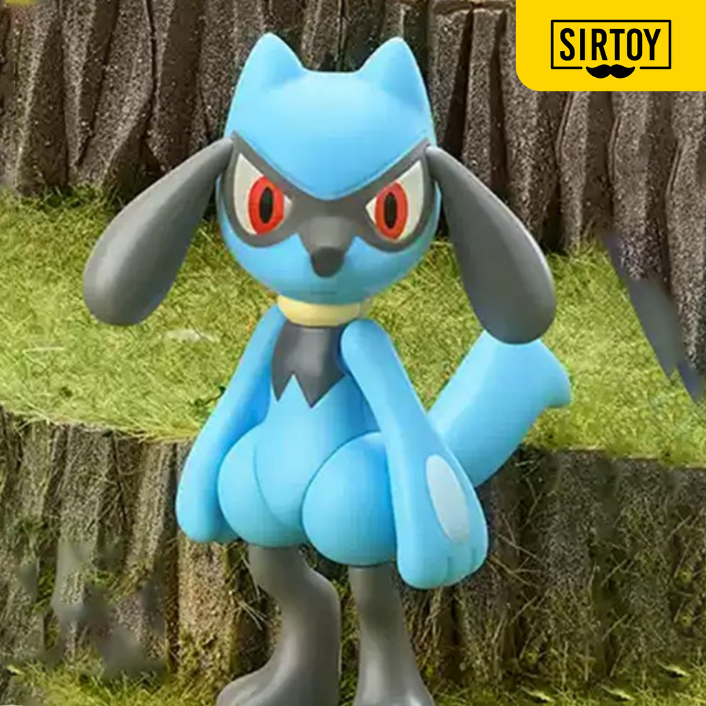 Blokeies ตัวเลข Pokemon Classic Straw Cv-S-Riolu Pluke Building Block ...