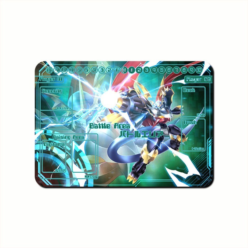 Digimon Card Mat DTCG Game Mat Mechanical Evil Dragon Beelzemon Battle ...