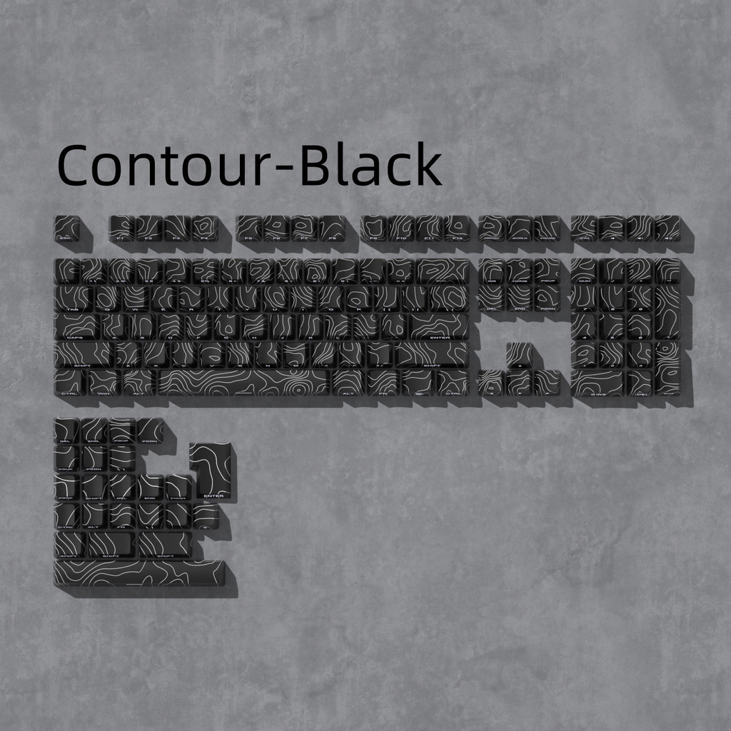 Pbt Keycap Contour Terrain Cherry profile dye-Sublimation Sideแกะสลัก ...
