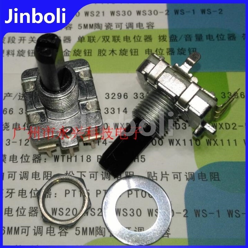 3pcs 24 ตําแหน ่ ง 360 องศา Rotary Encoder EC16 3 Pin ครึ ่ งเพลาความ ...