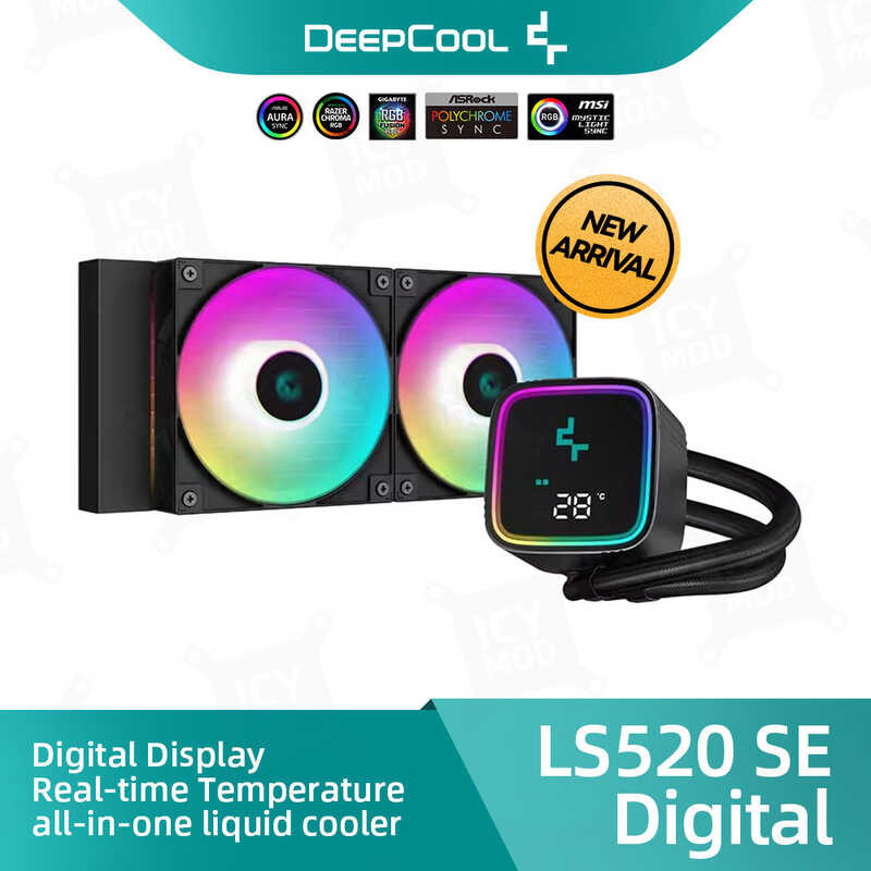 Deepcool Water Cooler All-In-One Ls520 SE Digital Real-Time Temperature ...