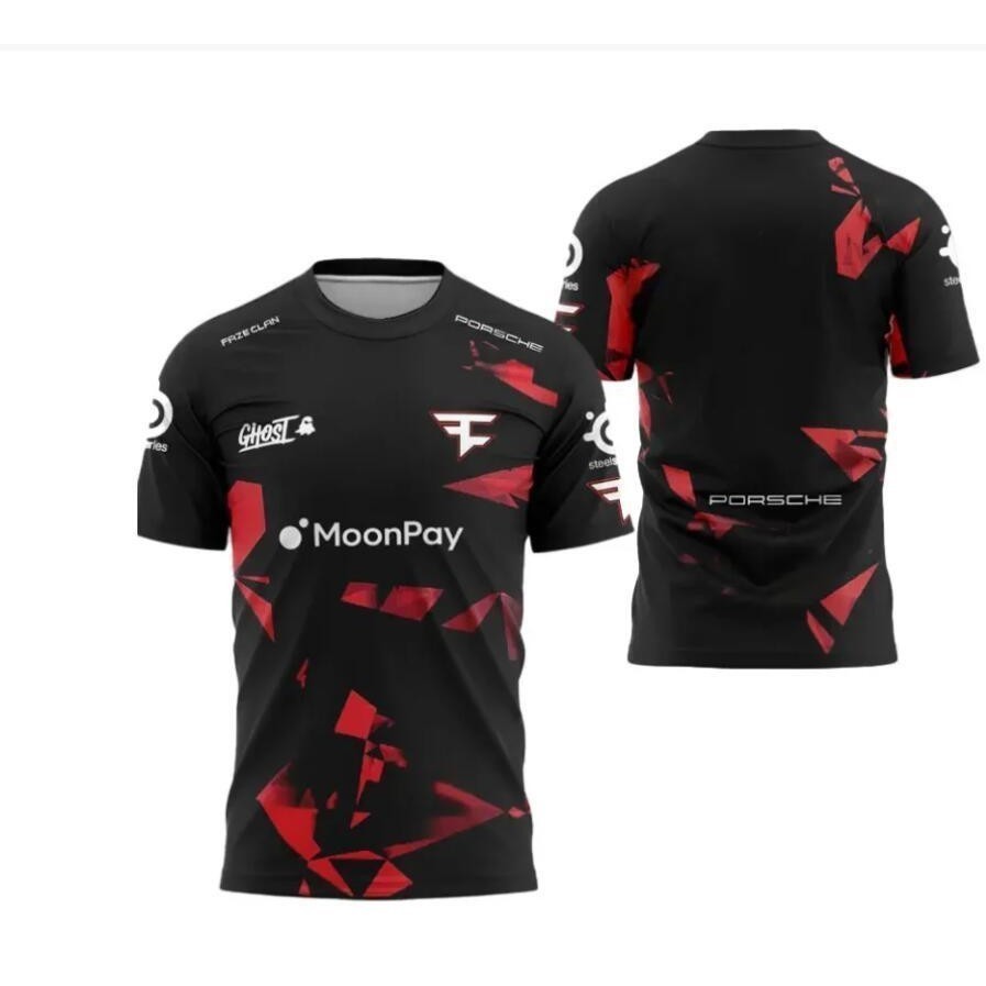 ใหม่ เสื้อยืด เครื่องแบบทีม Faze Clan 3D 3 | Shopee Thailand