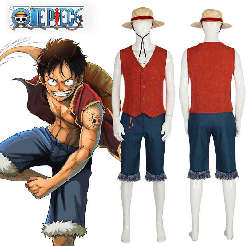 Movie One Piece Luffy Cosplay Costume Movie Version Same Monkey D Luffy ...