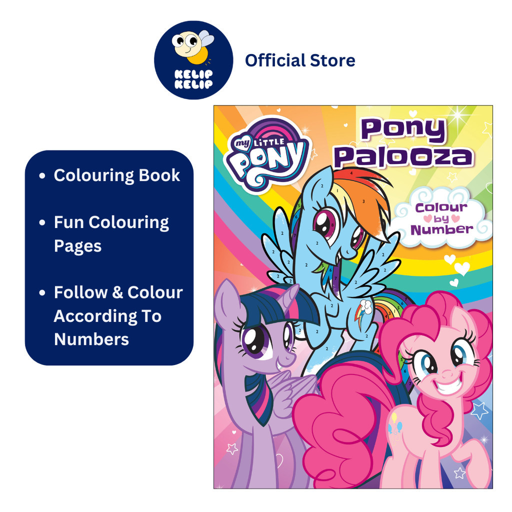 My Little Pony Colour โดย Number หนังสือกิจกรรมการคํานวณสําหรับเด็กที่ ...