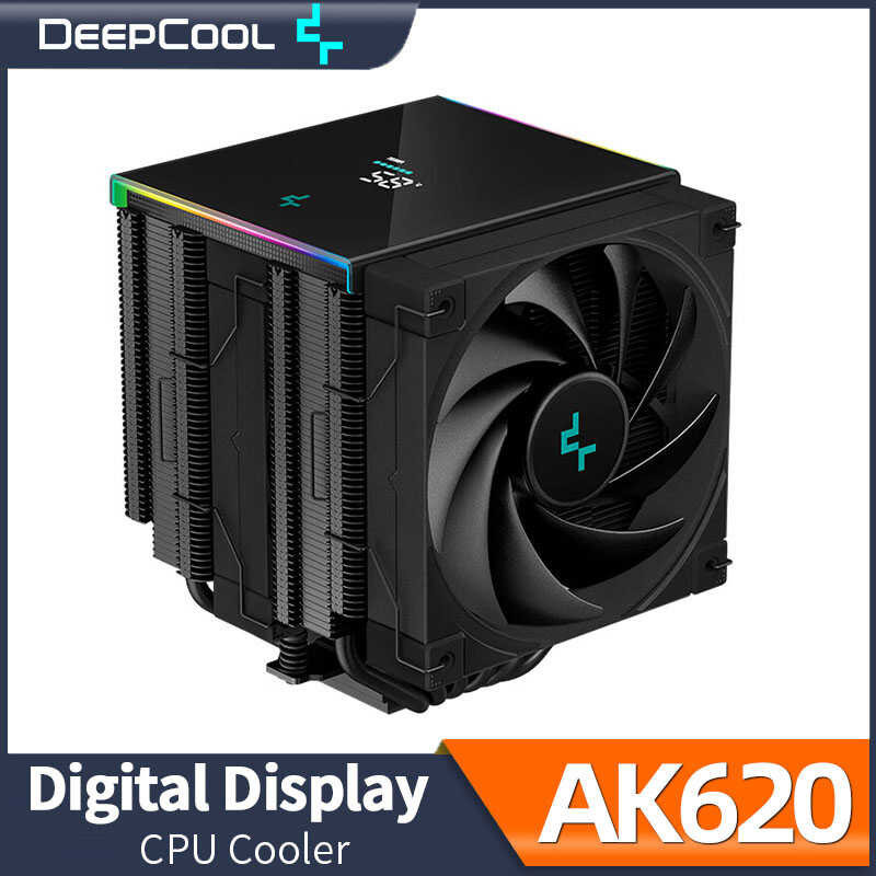 Deepcool Ak620 Digital Display CPU Air Cooler 6 Heatpipes Twin Towers ...