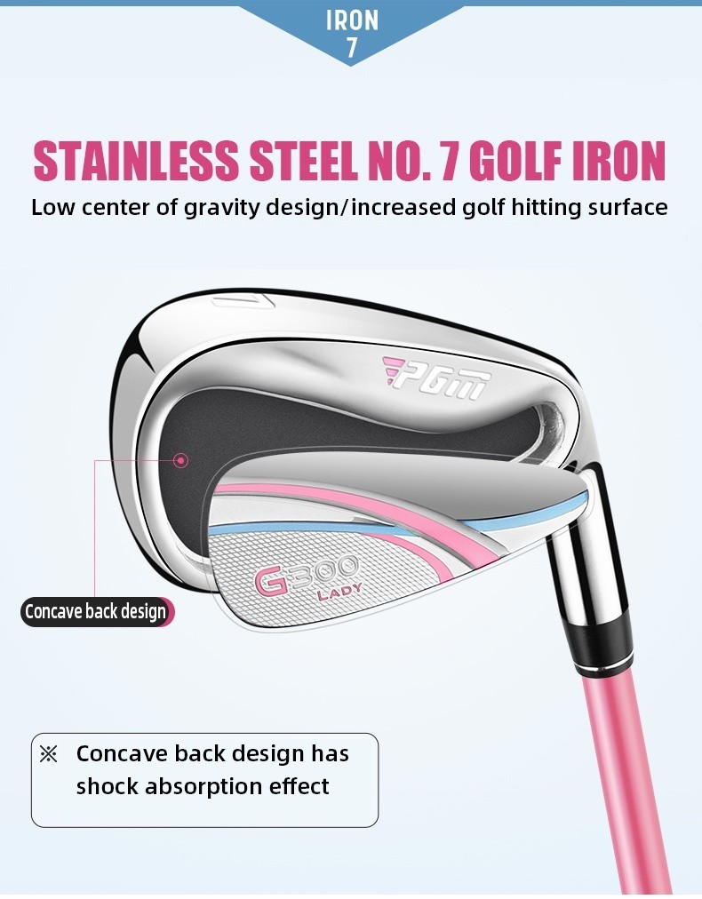 PGM G300 series เหล็กกอล์ฟผู้หญิงมือขวา 6 7 8 9 P S rion club สําหรับไม้กอล์ฟขั้นสูงเริ่มต้น ...