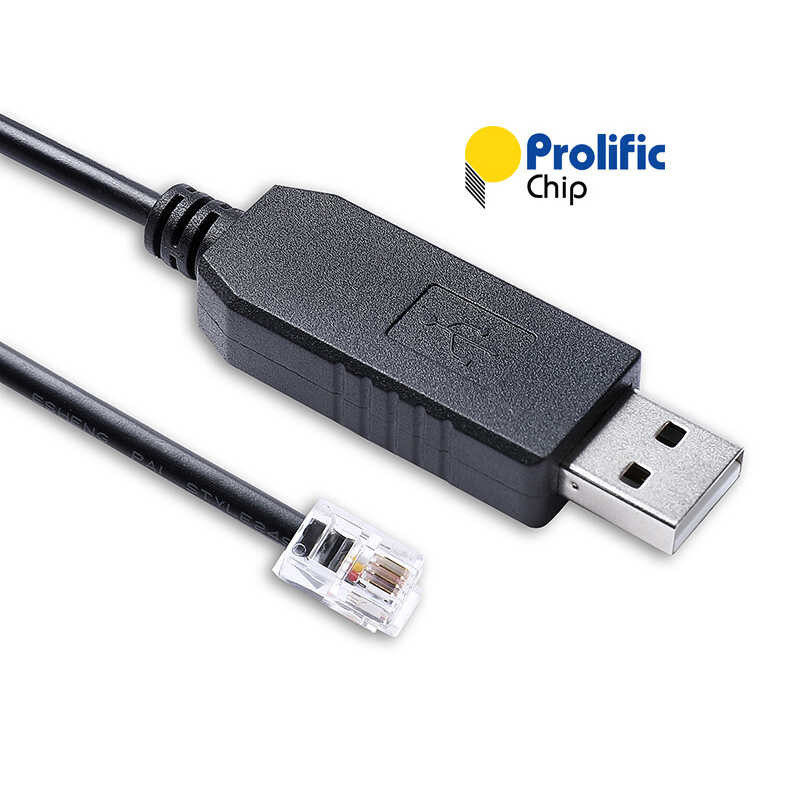 Rs232 Serial Communication Cable Pl2303 USB Rj22 4P4c สำหรับ PC การ ...