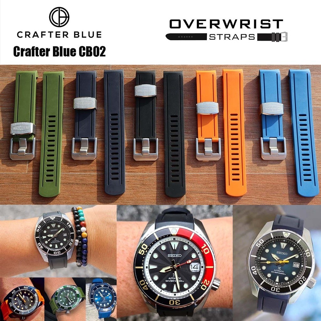 ♞สายนาฬิกา Crafter Blue CB02 สำหรับ Seiko รุ่น Sumo | Shopee Thailand
