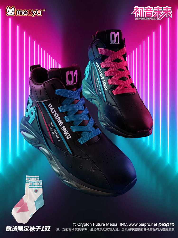 [Manmei] Vocaloid Hatsune MIKU Streamer Shadow รองเท้าลําลองของแท้สอง ...