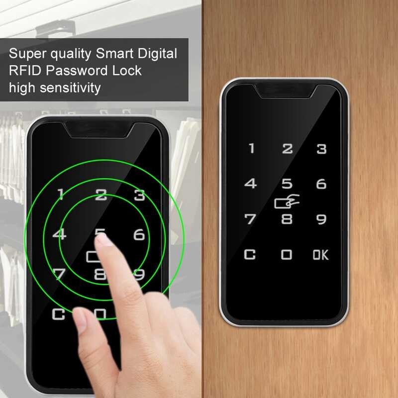 Digital RFID Smart Password Touch Keypad Electronic Wardrobe File ...