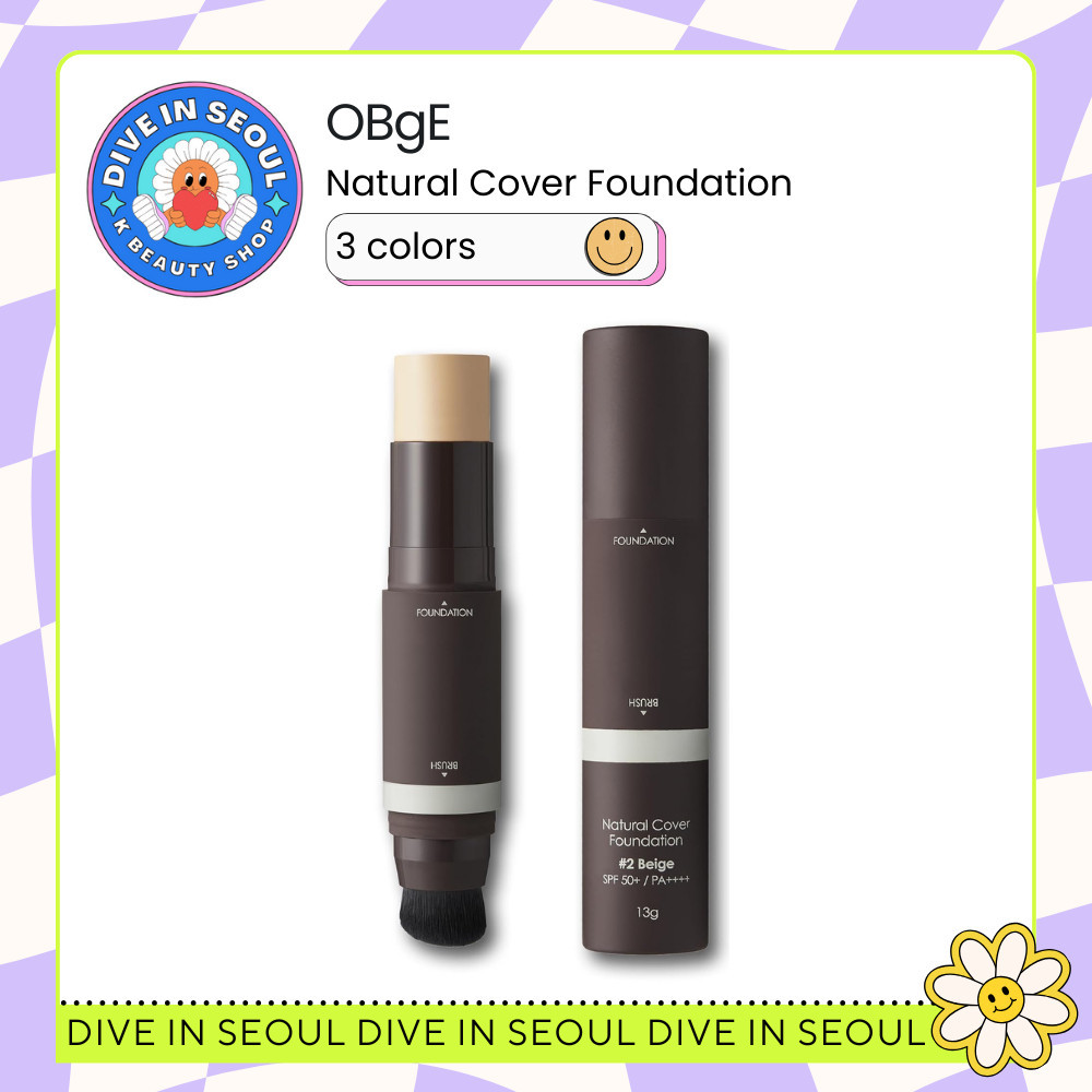 [OBgE] Natural Cover Foundation Stick 3 สี / 13g | Shopee Thailand