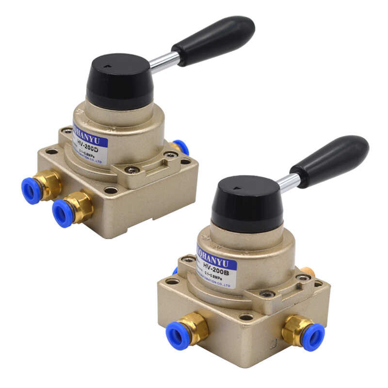 Pneumatic Switch Three-Position Four-Way Hv-02/Hv-03/Hv-04/Hv200-02 ...