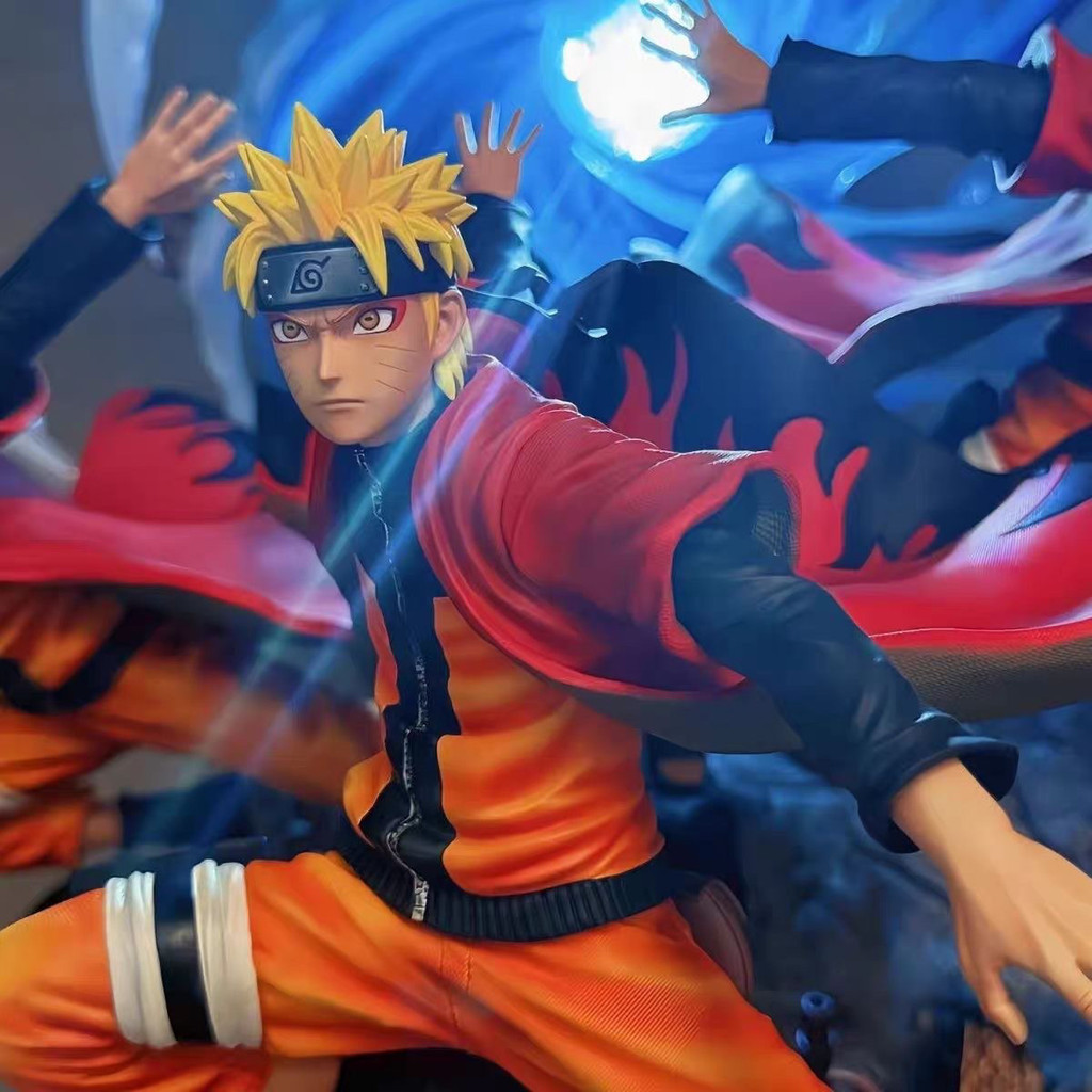 New Naruto Two-Dimensional Anime Peripheral Statue Flow Wind Hand-Made ...