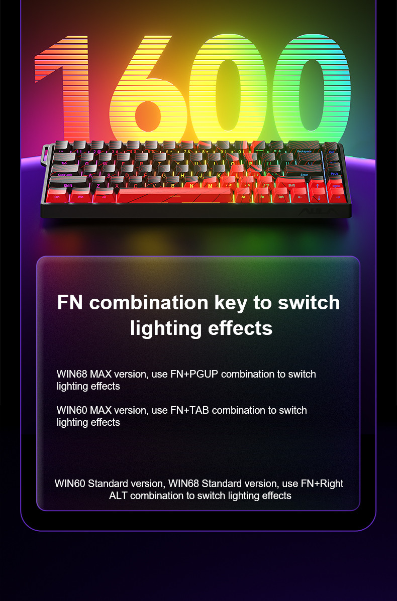 🛵มีส่งด่วน💨 KEYBOARD คีย์บอร์ด AULA WIN60HE/WIN68HE RT MAGNETIC SWITCH ...