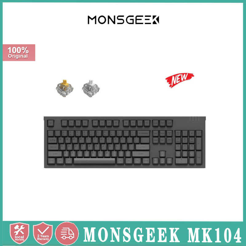 104 Akko MONSGEEK Wired Mechanical Gaming Keyboard RGB Backlit with ...