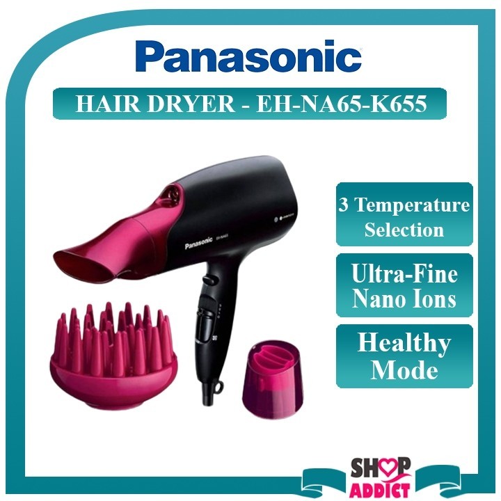 Panasonic EH-NA65 Nanoe เครื ่ องเป ่ าผม Moisture Hair EH-NA65-K655 ...