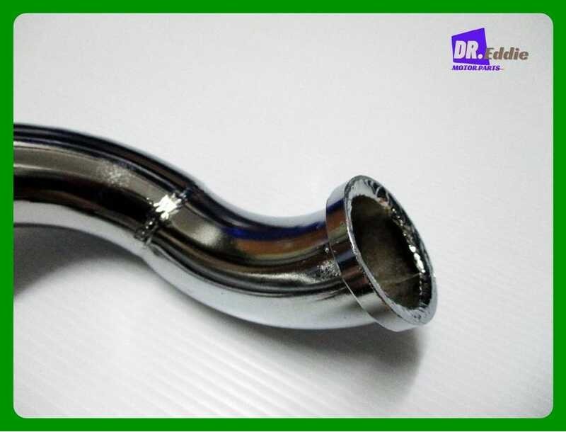#คอท่อไอเสีย Chappy-Chippy เหล็กชุบโครเมี่ยม // YAMAHA CHAPPY Lb50 ...