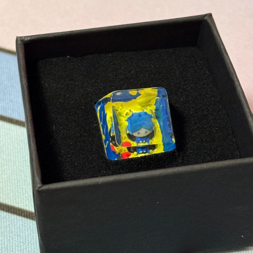 Valorant Clove Keycap PBT หยด-กาว Handmade เรซิ่น Keycap คีย์บอร์ด DIY ...