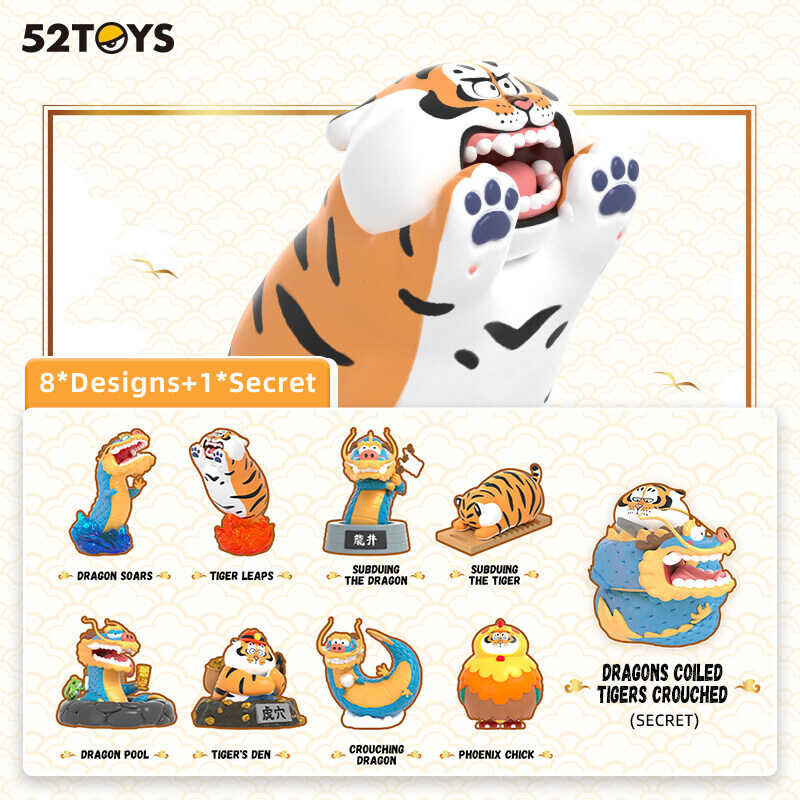 52Toys Bu2ma PANGHU Dragons Rising And Tigers Leaping Series Blind Box ...