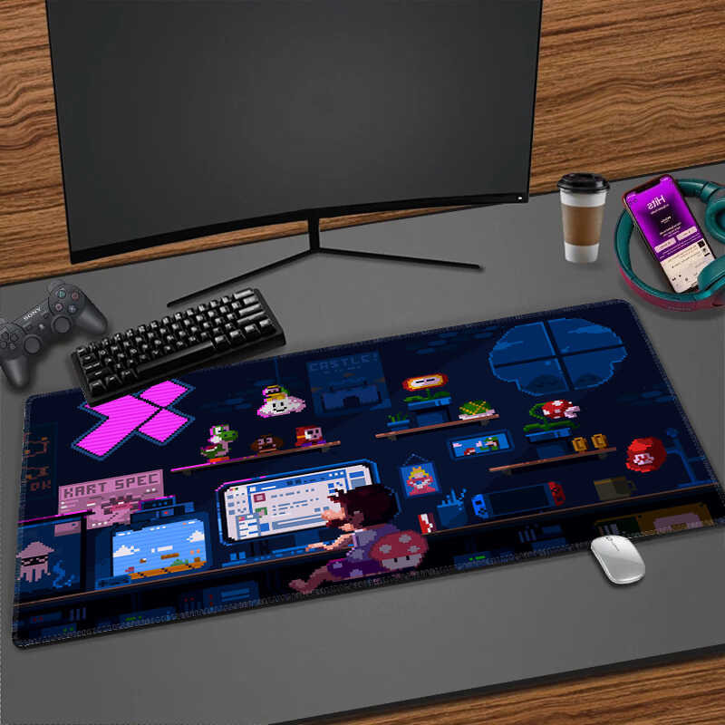 900X400 แผ่นรองเมาส์เกมคอนโซล พิกเซลอาร์ตแผ่นรองเมาส์ | Shopee Thailand