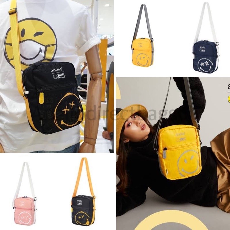 Anello smiley world sling bag | Shopee Thailand