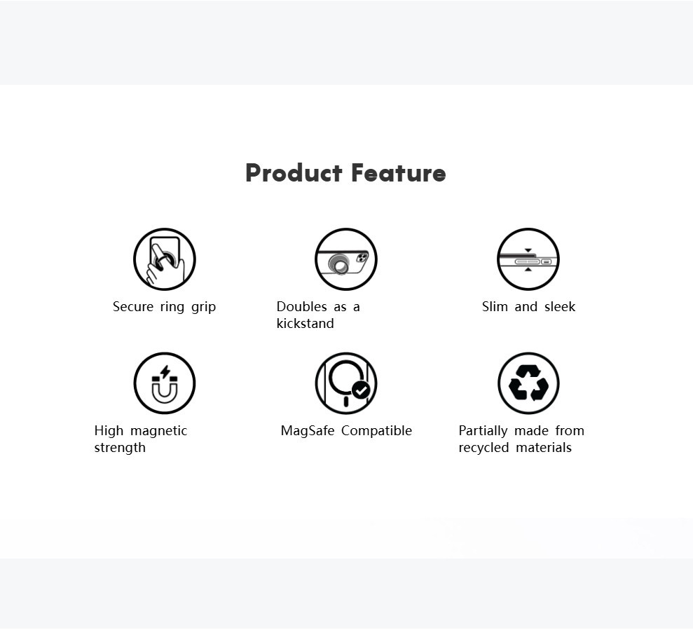 Snappy Ring Holder Snappy™ กระจกผู้ถือแหวนแม่เหล็กเข้ากันได้ | Shopee ...