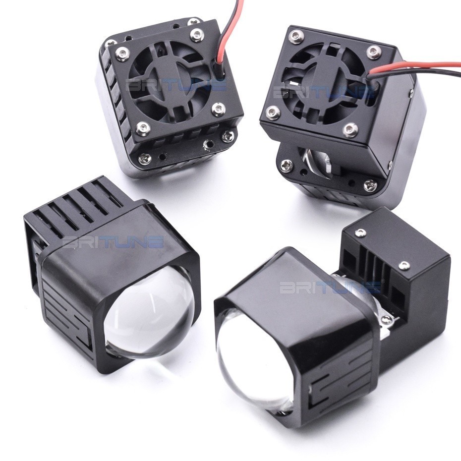 Matrix H4 H7 ไฟหน้าเลเซอร์ Bi-LED เลนส์ LED ขนาดเล็ก 9006 HB4 Hi/Lo ...