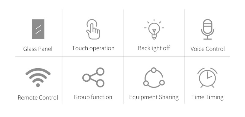 TUYA Smart Switch สวิตช์ไฟ WIFI TUYA Smart Life 1/2/3/4 แก๊งค์ ทำงาน ...