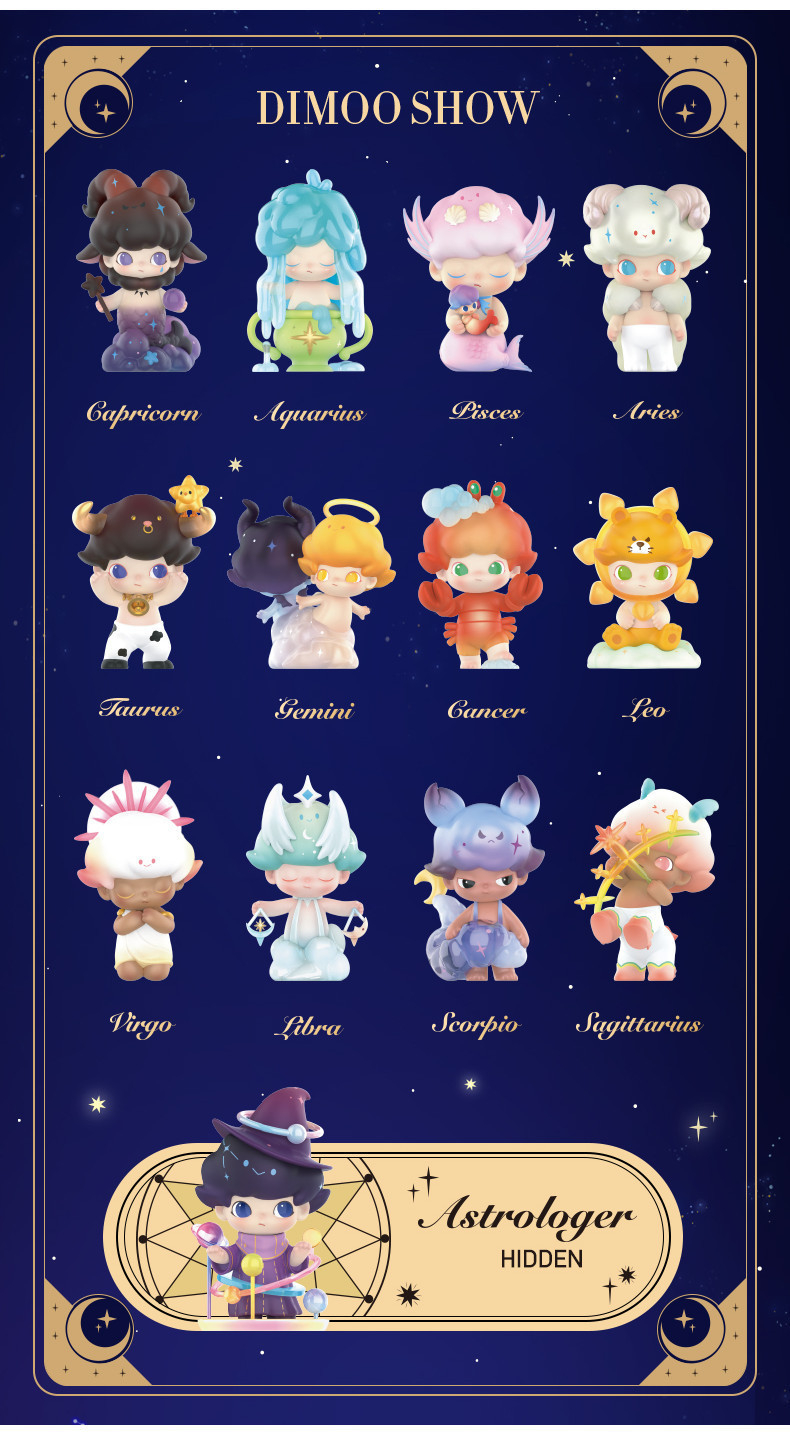Pop MART Dimoo Zodiac Series ซ ่ อน Dimoo Astrologer รูป | Shopee Thailand